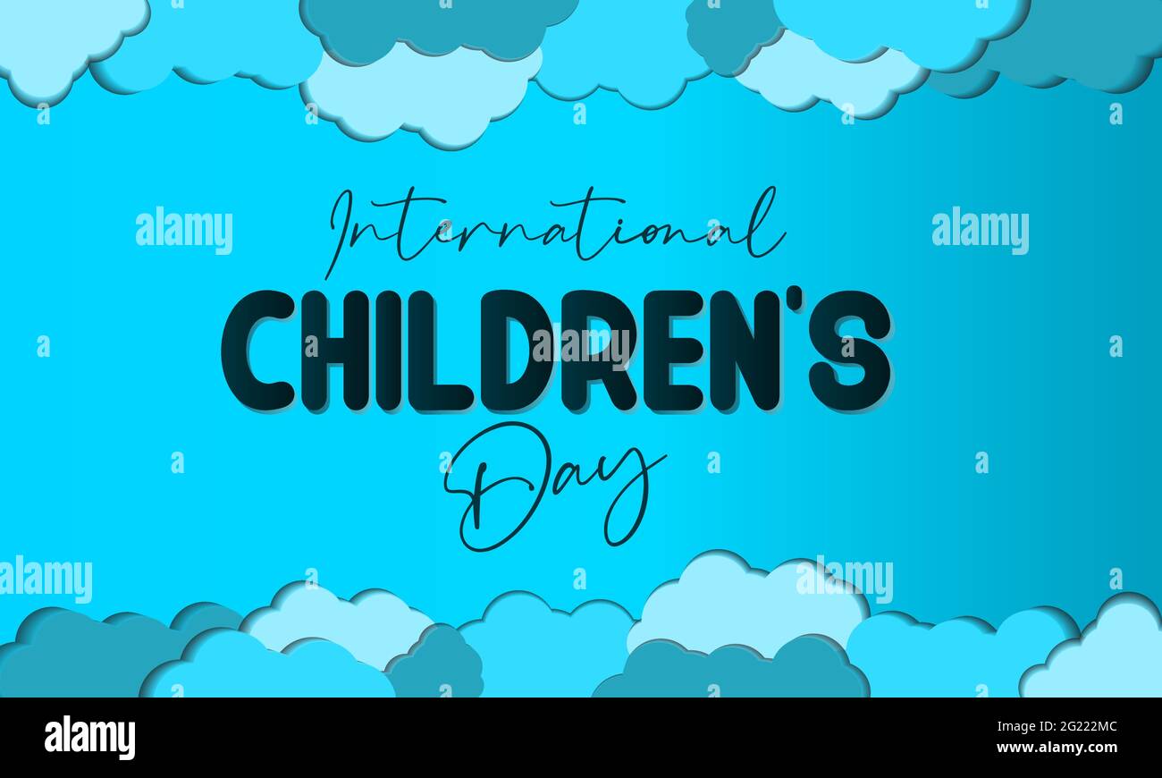 International Children's Day. Banner, Poster of Children Awareness ...