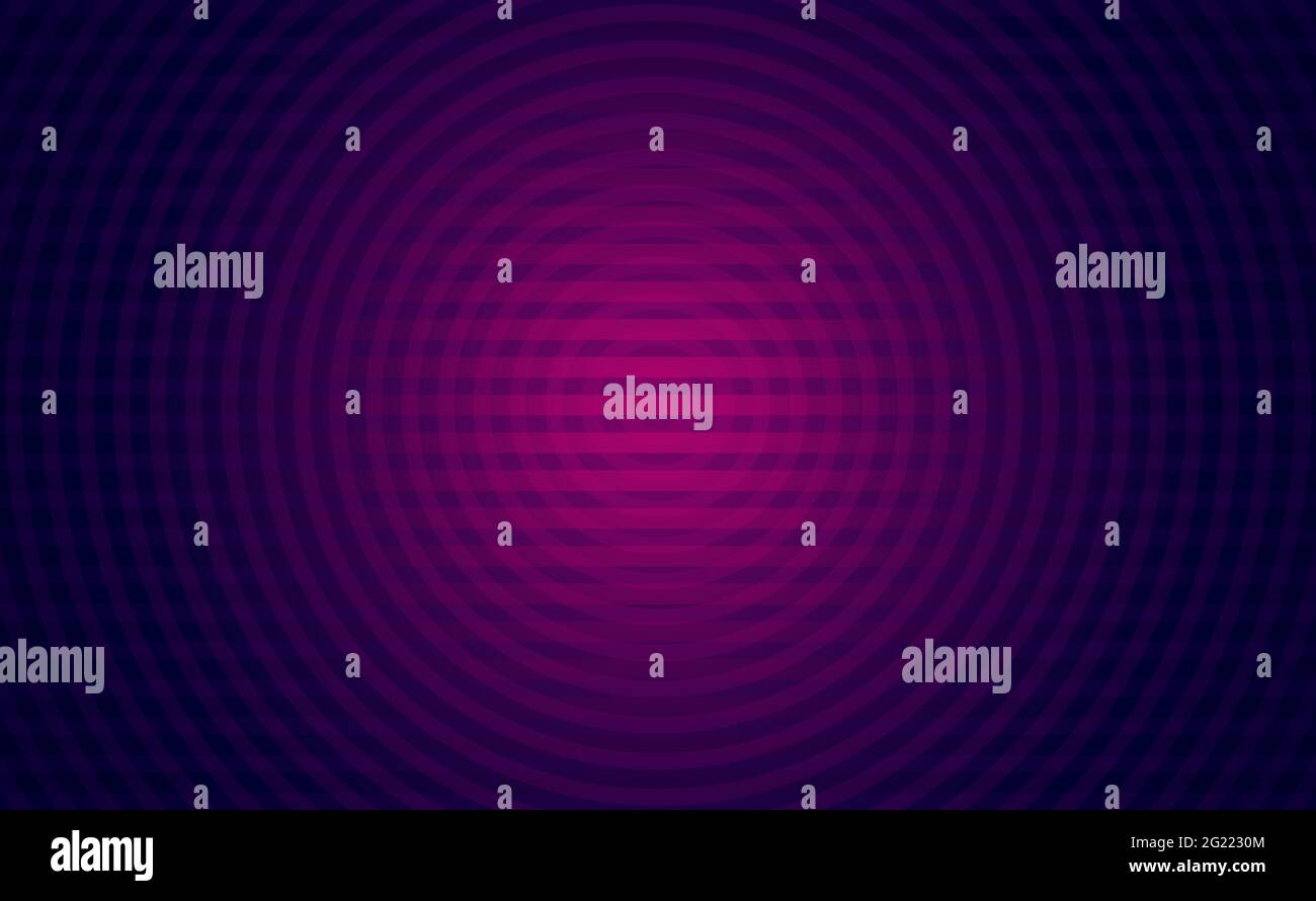 Purple abstract geometric background with lines and concentric circles ...