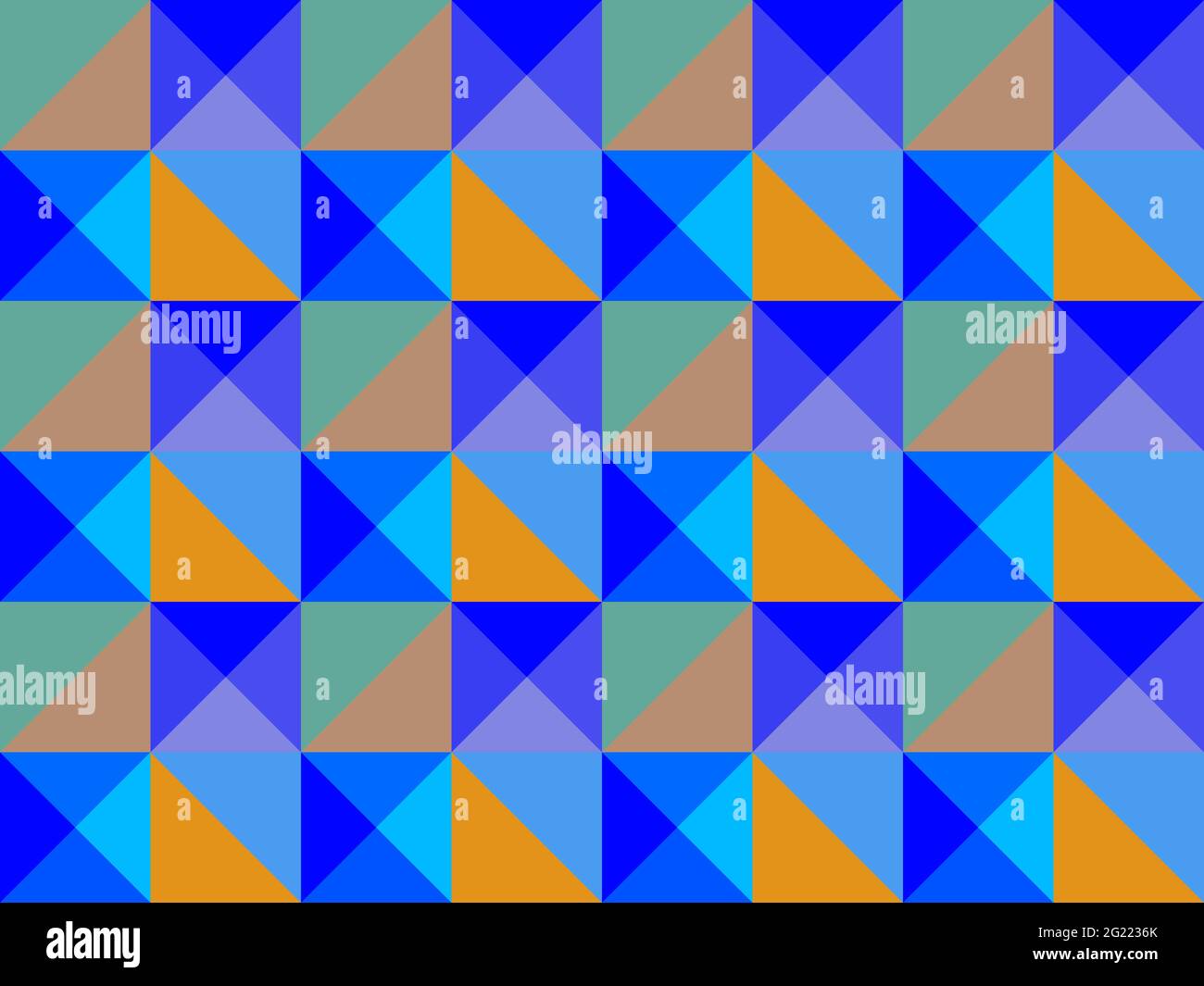 Geometric triangular mosaic. Background with squares and triangles ...
