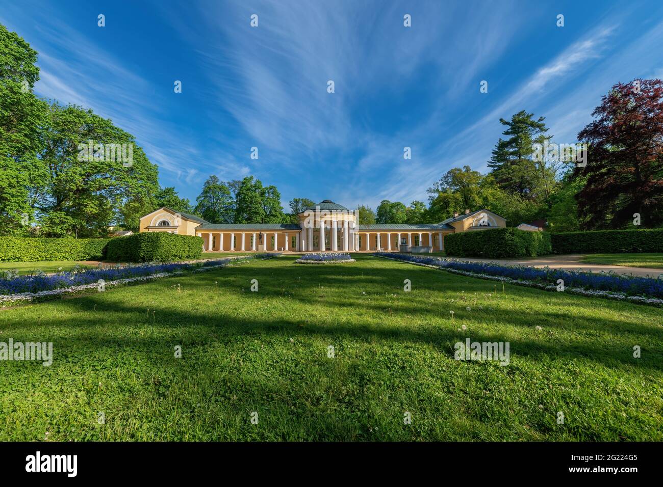 Spa architecture - colonnade of cold mineral water spring Ferdinand ...