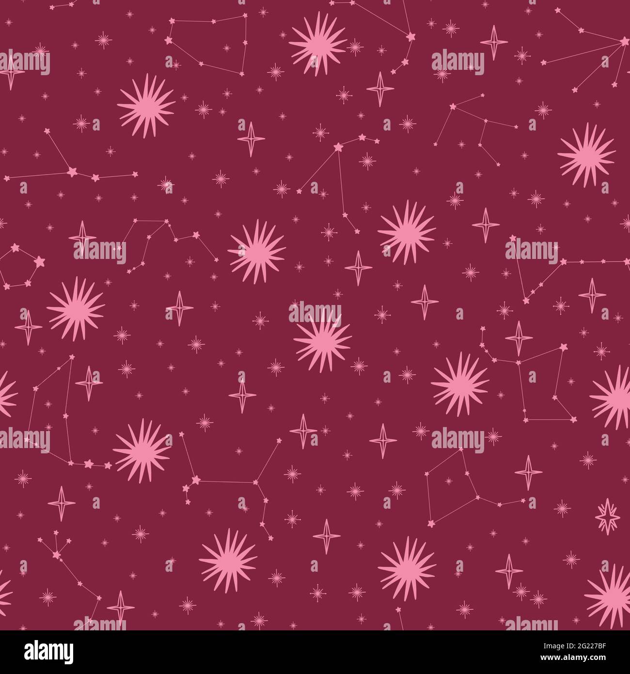Seamless pattern star constellations abstract symbol space.Astrology ...