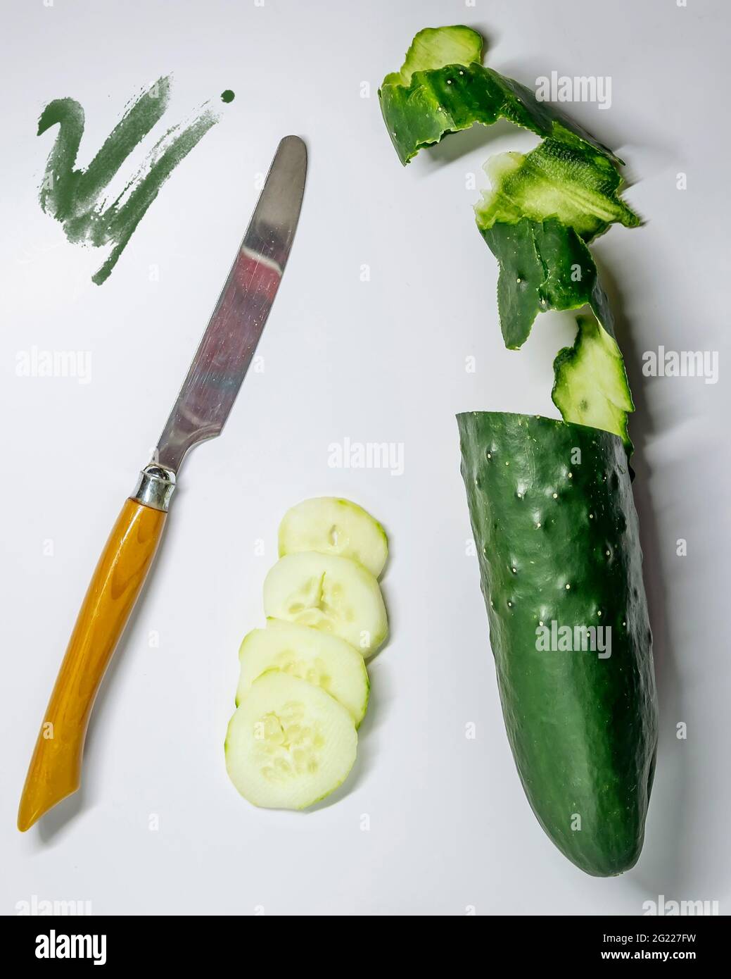 Cucumber skin hi-res stock photography and images - Alamy