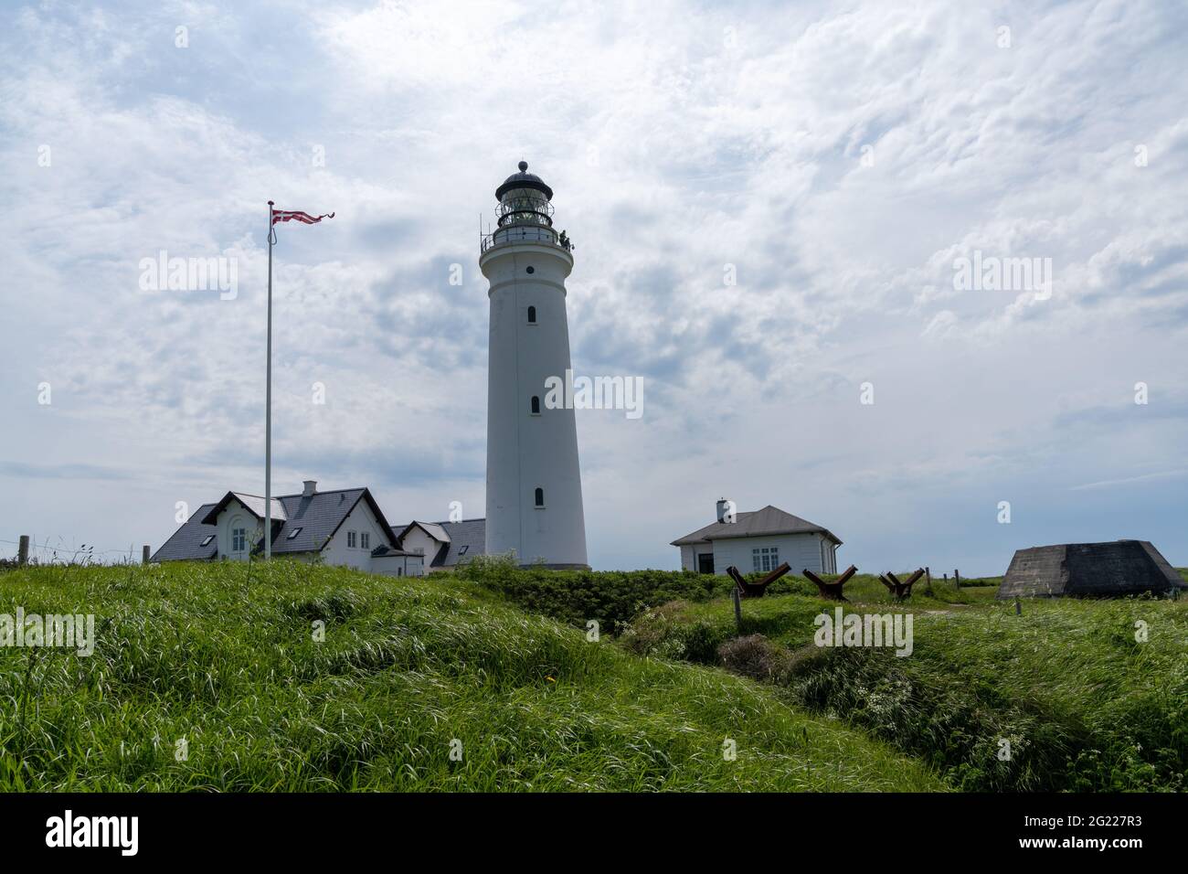 A view of the Hirtshals lighthouse in northern Denmark Stock Photo - Alamy