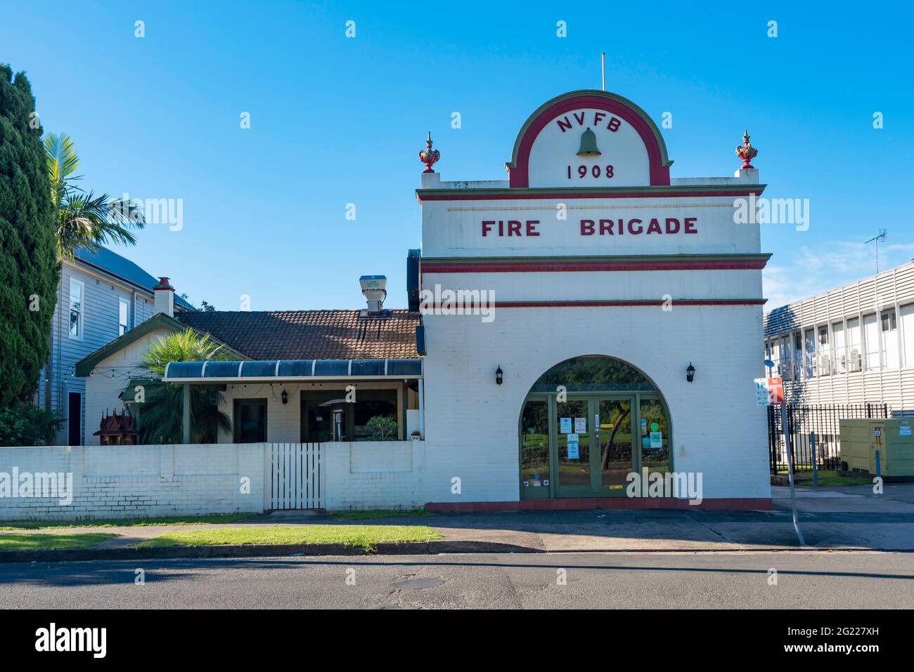 The 1908 constructed Nowra Volunteer Fire Brigade building in Junction ...