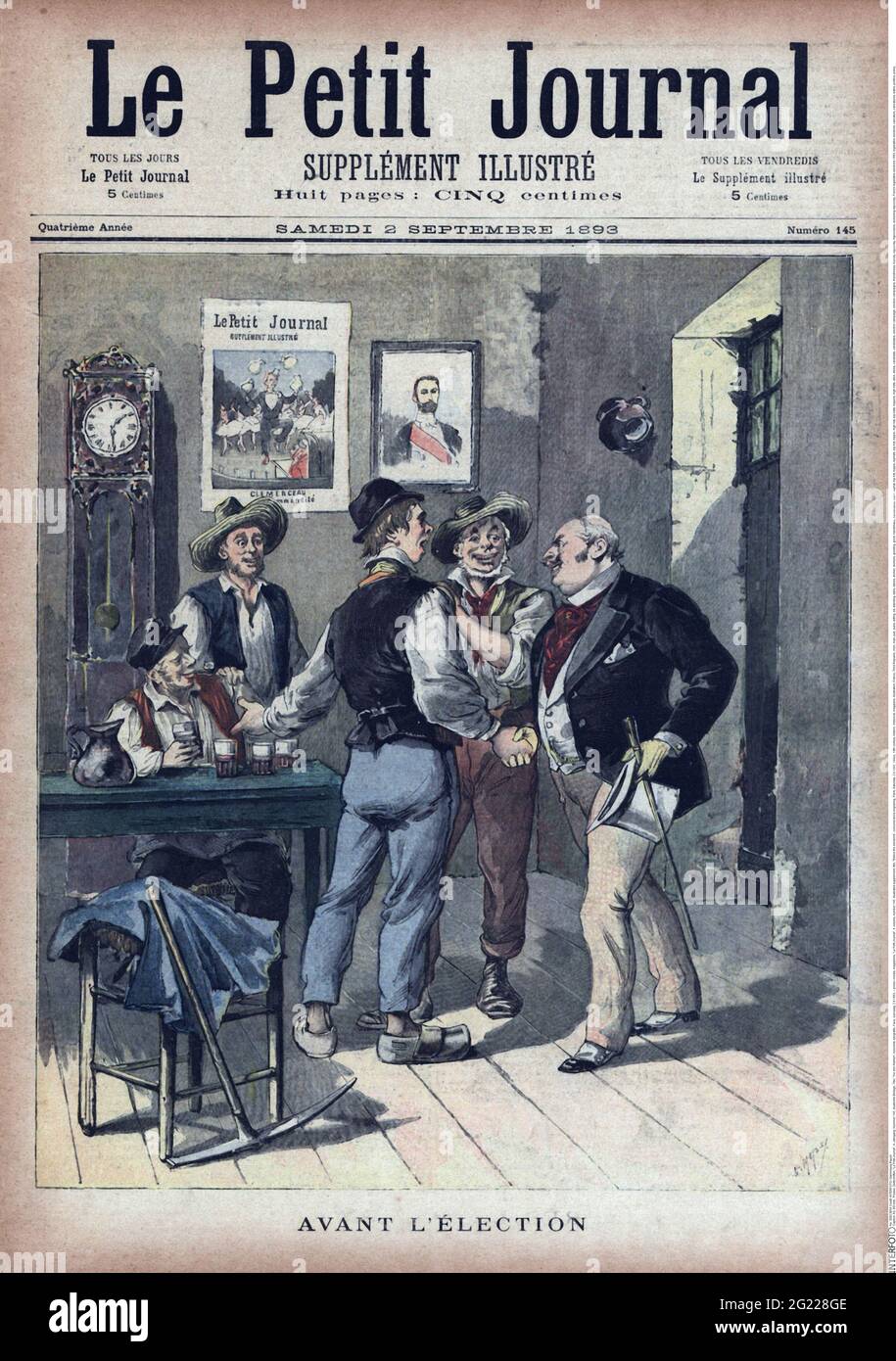 press / media, magazines, "Le Petit Journal", 4. volume, number 145 ...