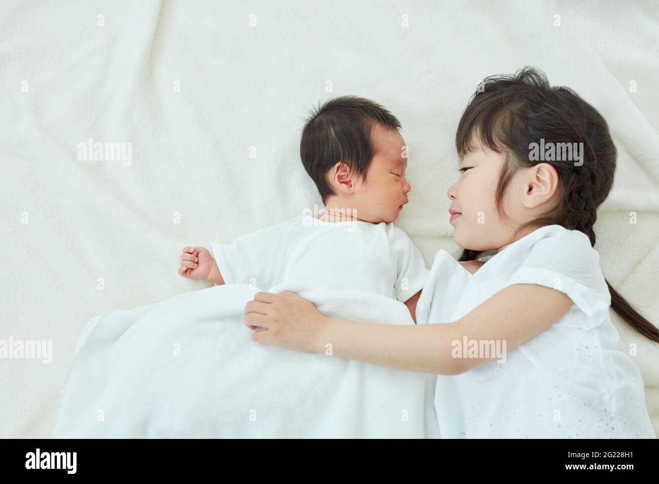 Asian baby sleeping above hi-res stock photography and images - Alamy