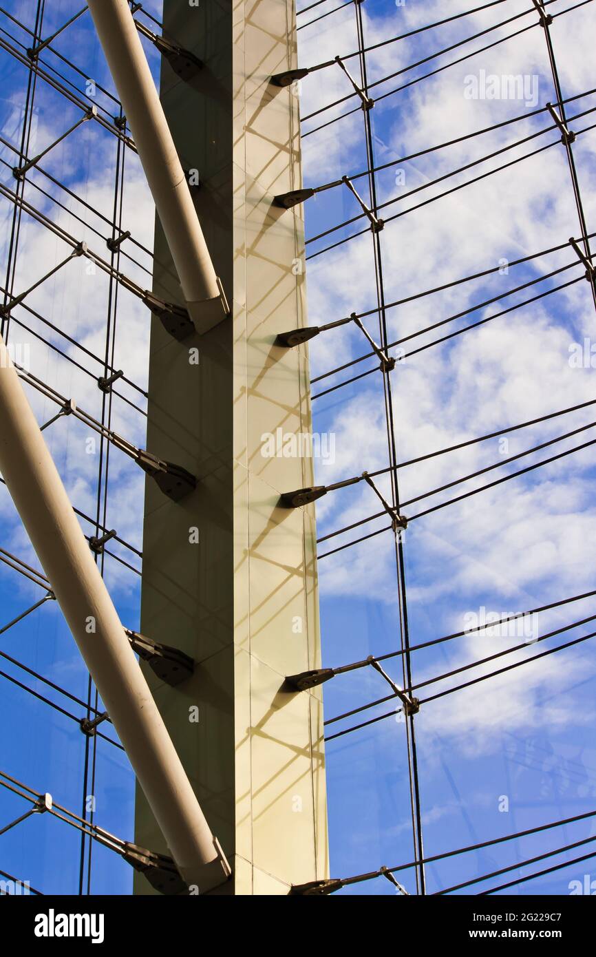 Transparent glasss windows of high tech modern building Stock Photo - Alamy