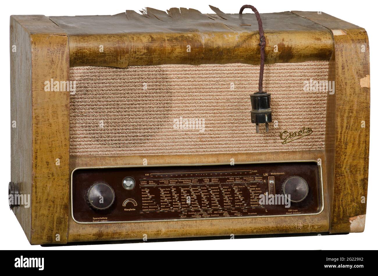 broadcast, radio, Grätz radio super 158 W, made by: Grätz radio, Altena ...