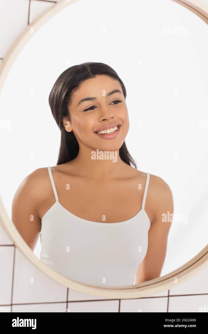 White tank woman hi-res stock photography and images - Alamy