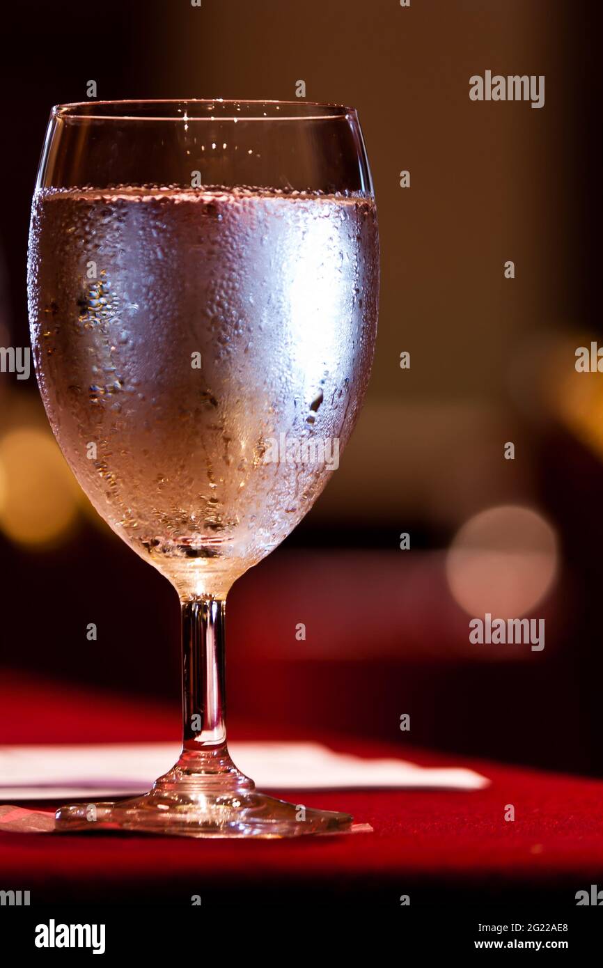 Glass with water in the conference room Stock Photo - Alamy