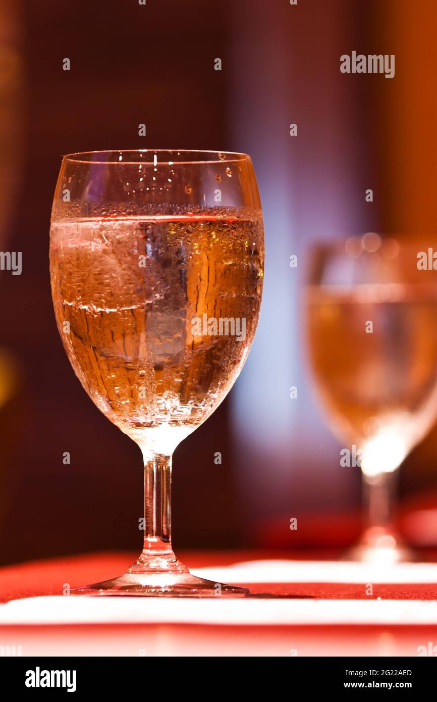 Glass with water in the conference room Stock Photo - Alamy