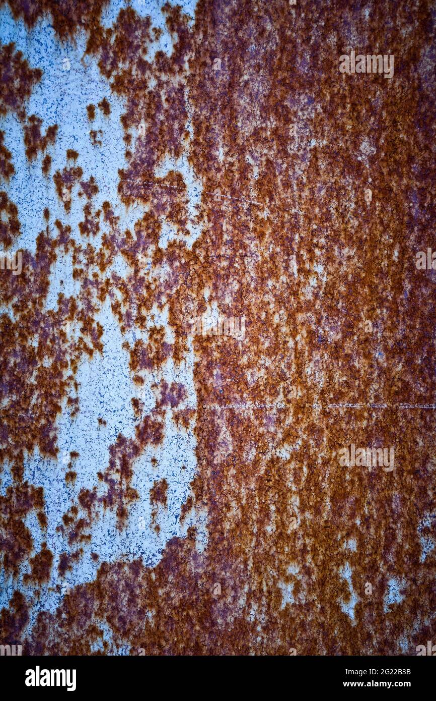A background image of a rusty steel plate Stock Photo - Alamy