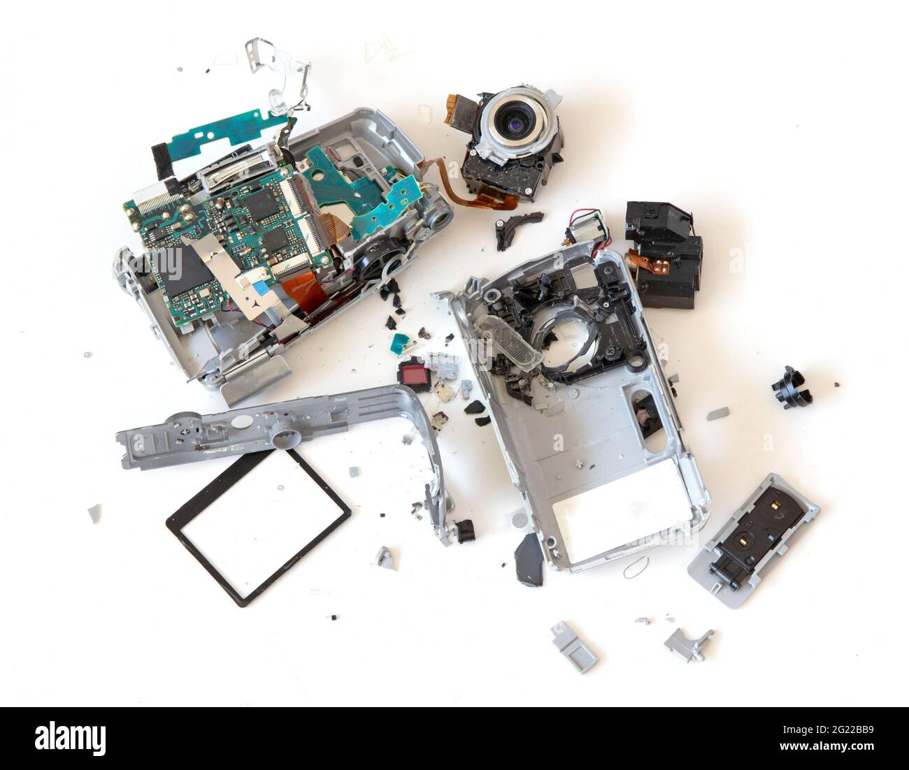 Broken glass table Cut Out Stock Images & Pictures - Alamy