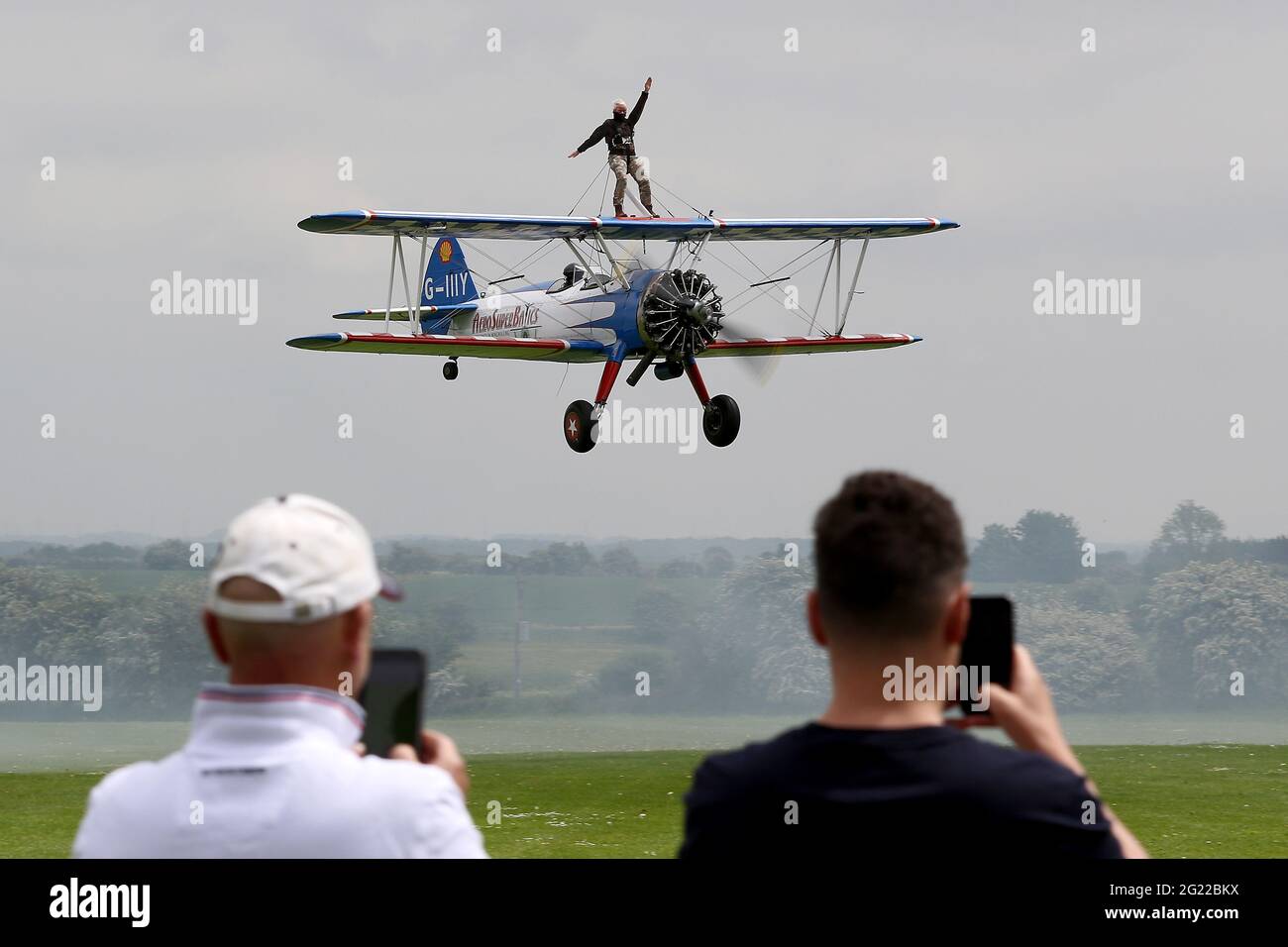 Wing walking hi-res stock photography and images - Alamy