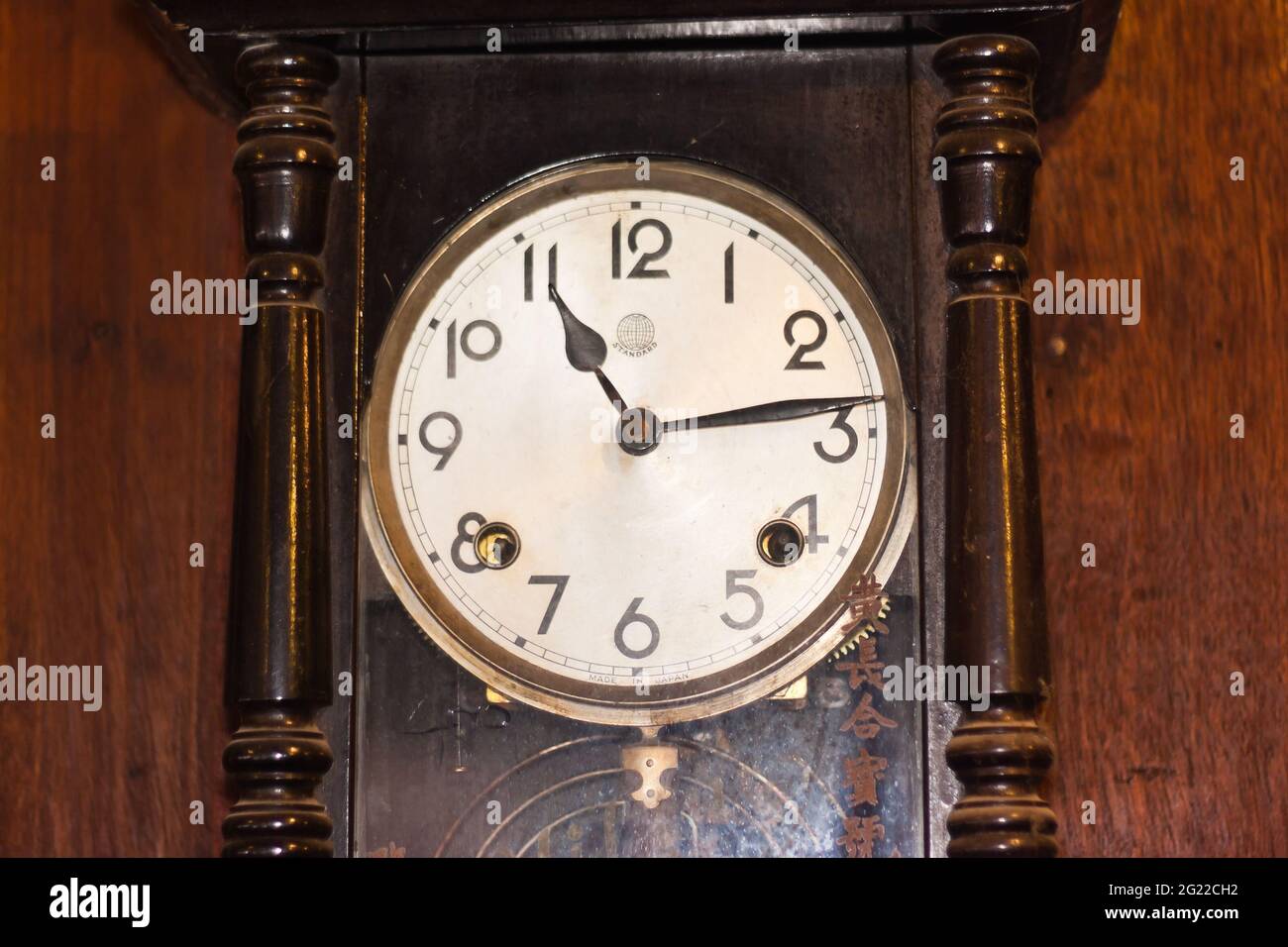 An antique Grandfather clock with arabic digit Stock Photo - Alamy