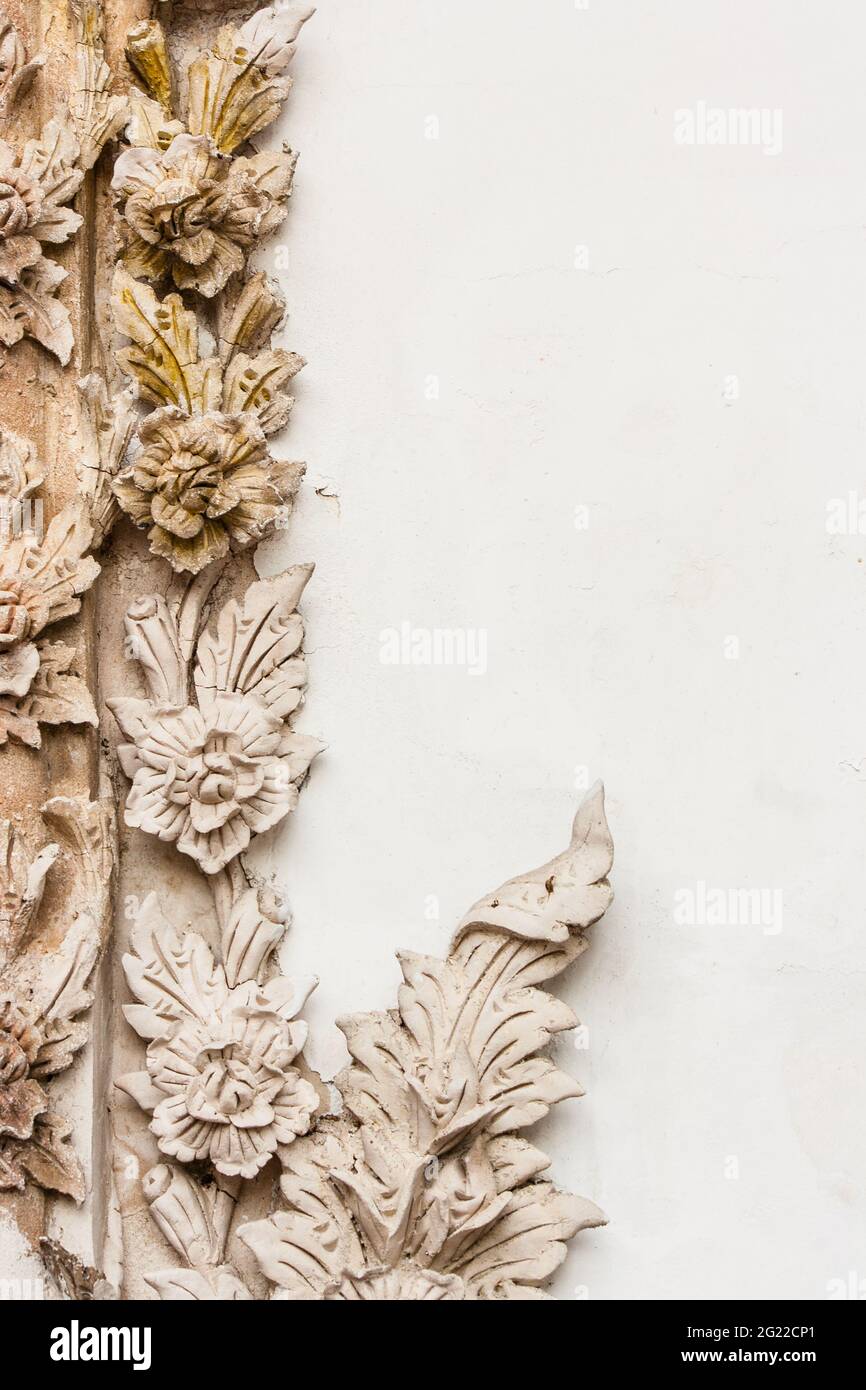 Traditional Thai style sculpture pattern decorative in temple,Thailand ...