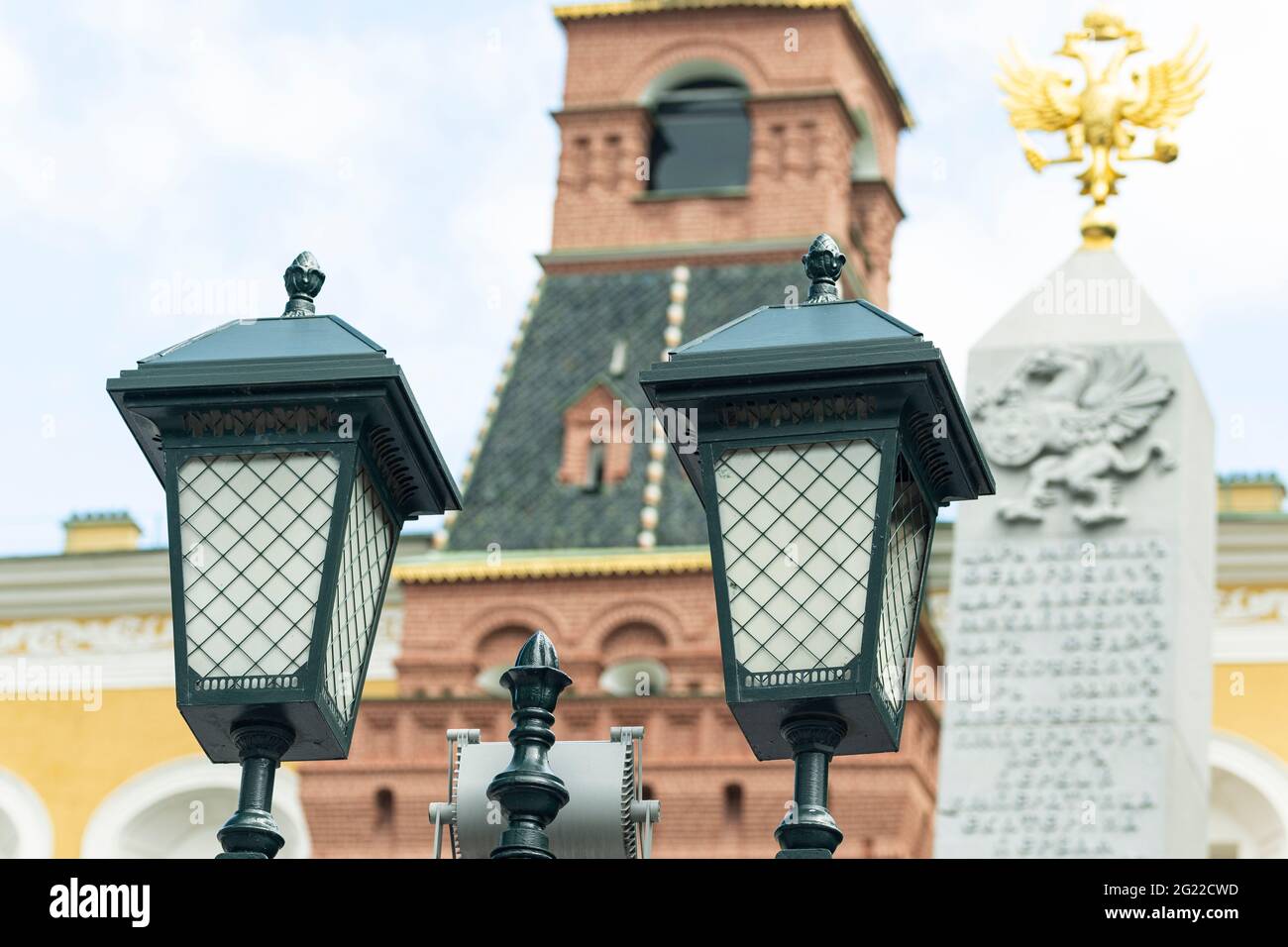 Street lamp in Moscow Kremlin Stock Photo - Alamy