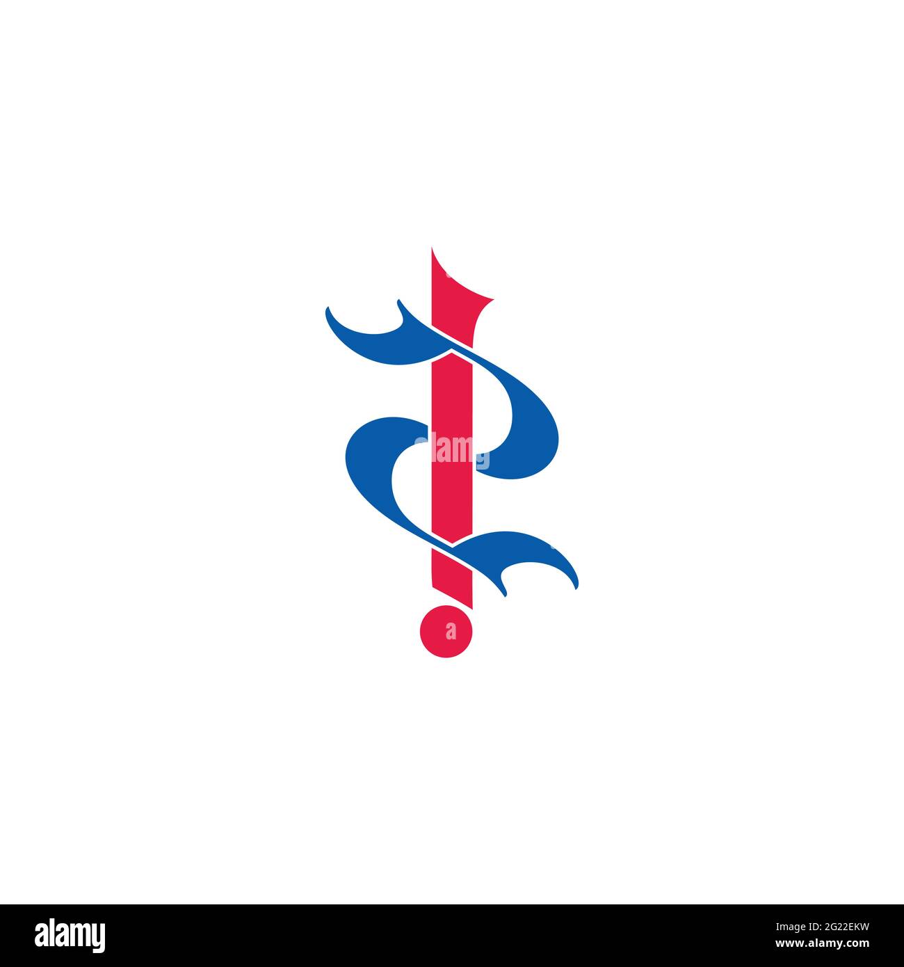 number two exclamation design logo vector Stock Vector Image & Art - Alamy