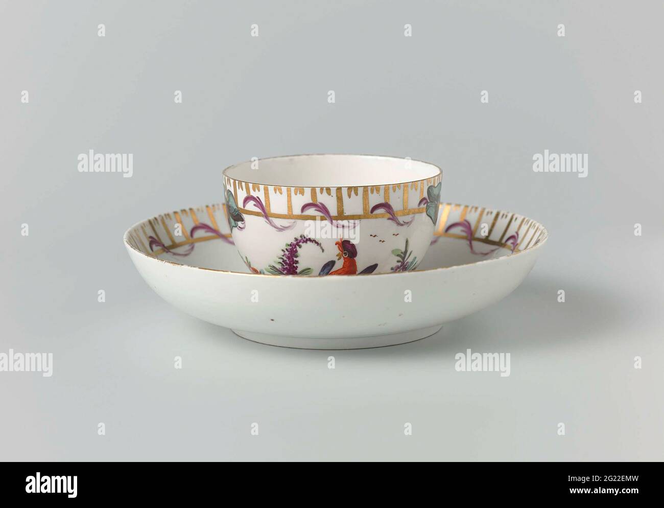 Cup and saucer. In 1769 Louis Gerverot took over the Weesp porcelain ...
