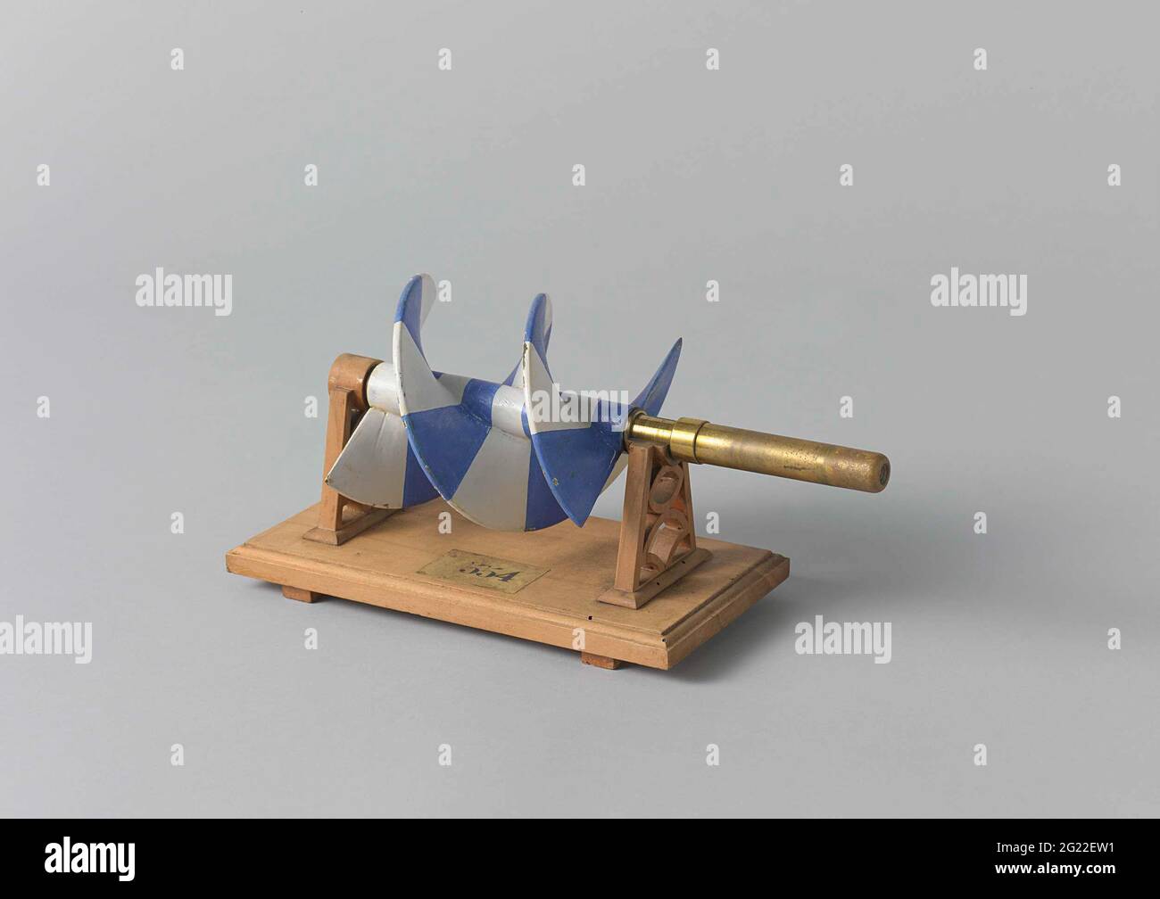 Model of A Double-Threaded Archimedean Screw Propeller. Polychromed ...