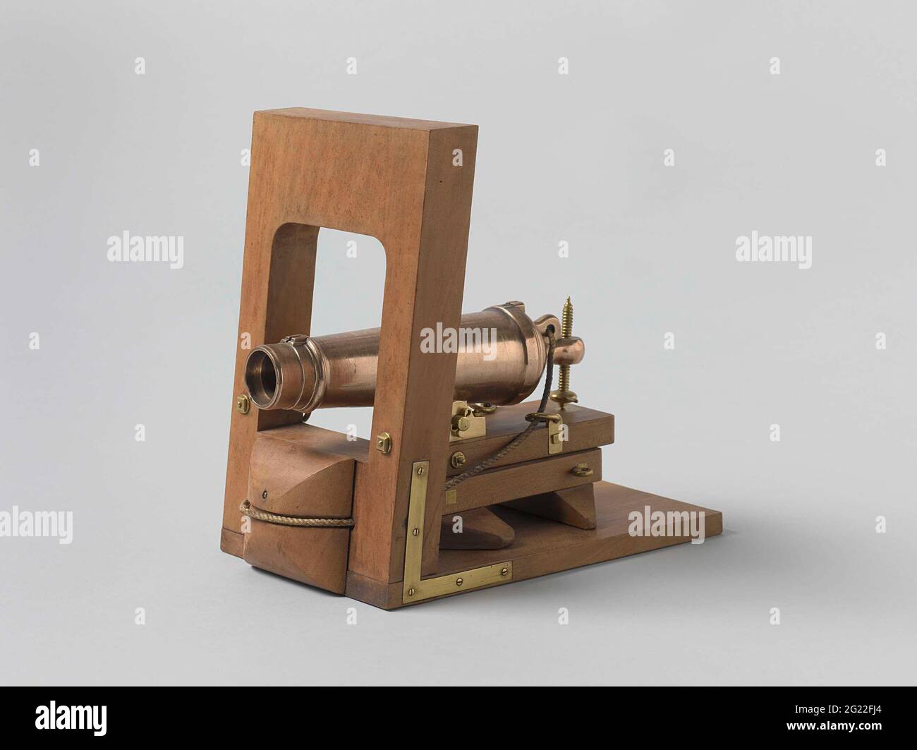 Model of ship guns on AFFuit. Model of ship gun consisting of loop with ...