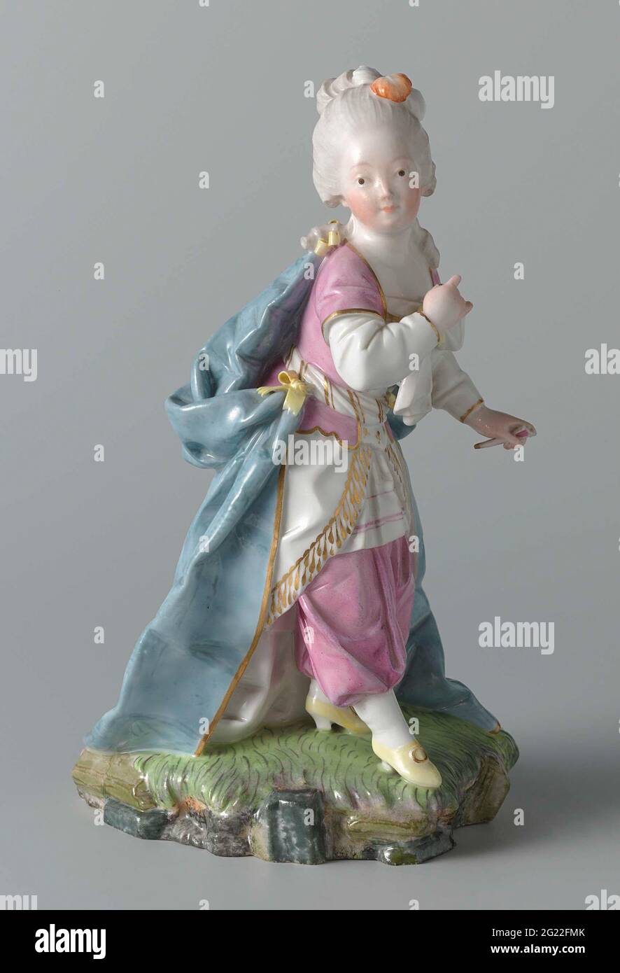 Boy and Girl in Oriental Dress. Highest porcelain manufactory modeled ...
