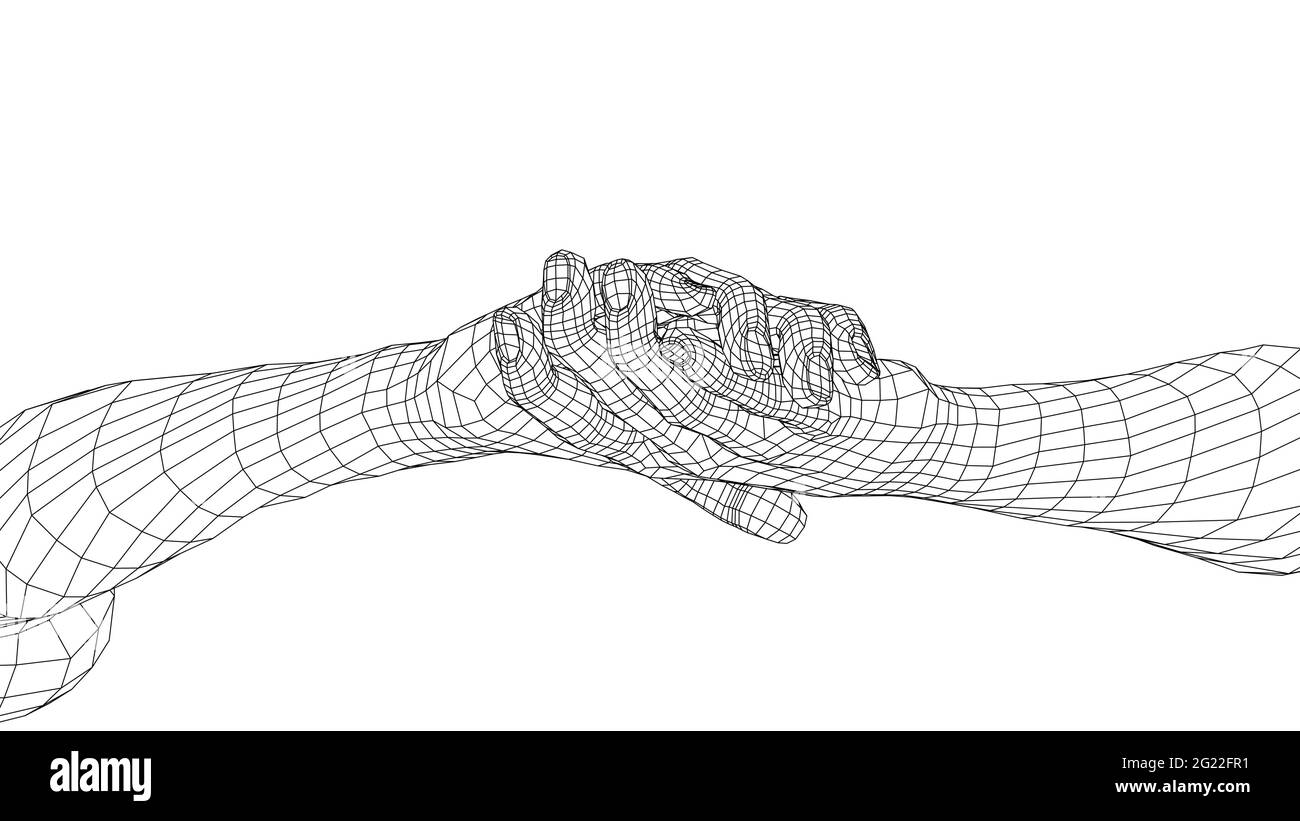 Two men shaking hands. Vector Stock Vector Image & Art - Alamy