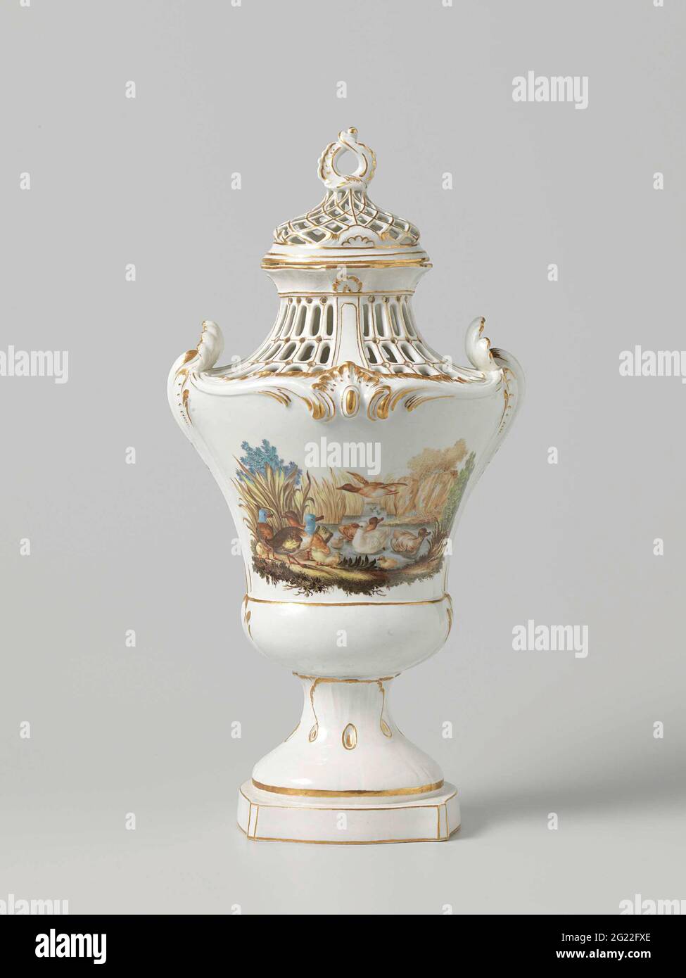 Group of vases. Two of the vases in this group bear the mark of the ...