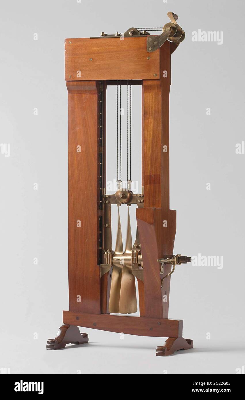 Model or a Lifting Screw. Model of a screw sleeve between stern and ...