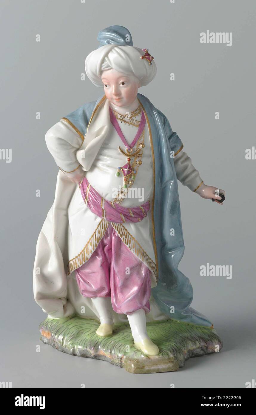 Boy and Girl in Oriental Dress. Highest porcelain manufactory modeled ...