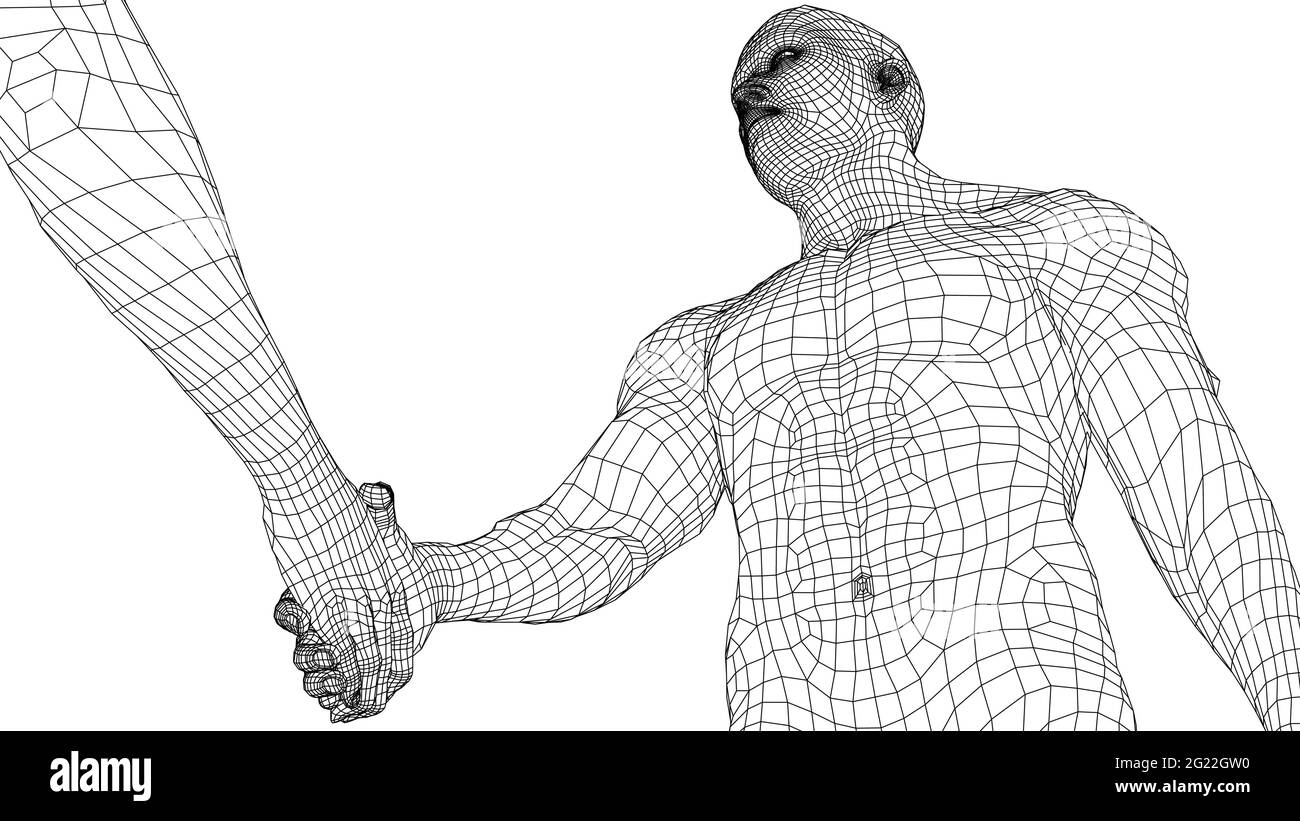 Two men shaking hands. Vector Stock Vector Image & Art - Alamy