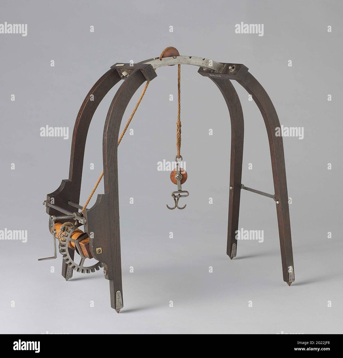 Model of a four-legged gin. Defensive artillery was extremely heavy as ...