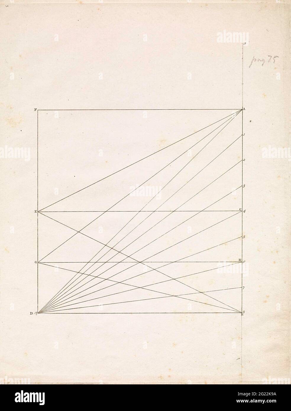 Rectangular plane with diagonal lines Stock Photo - Alamy
