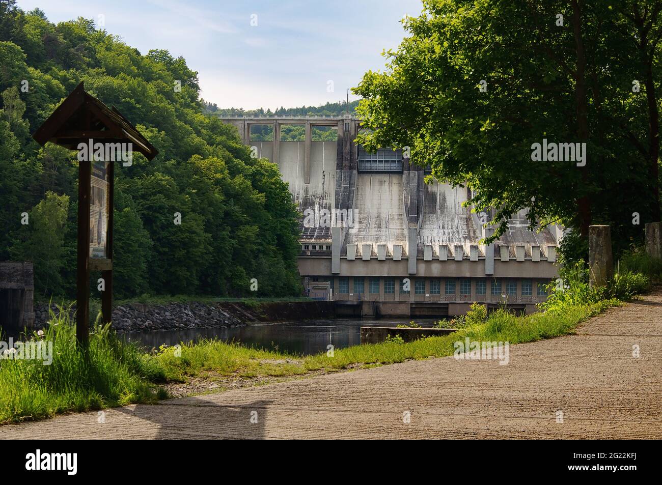 Slapy Dam - part of the Vltava Cascade. The dam has a power plant. (CTK ...