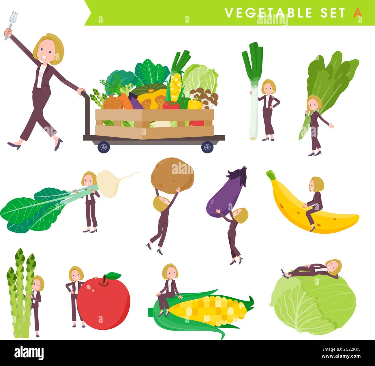 Blond and potato Stock Vector Images - Alamy