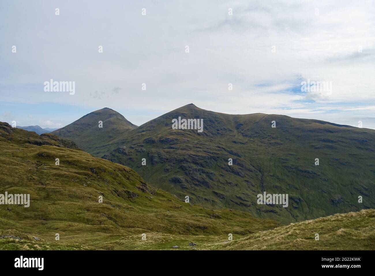 The two munro mountains of Ben More (left) and Stob Binnein near ...