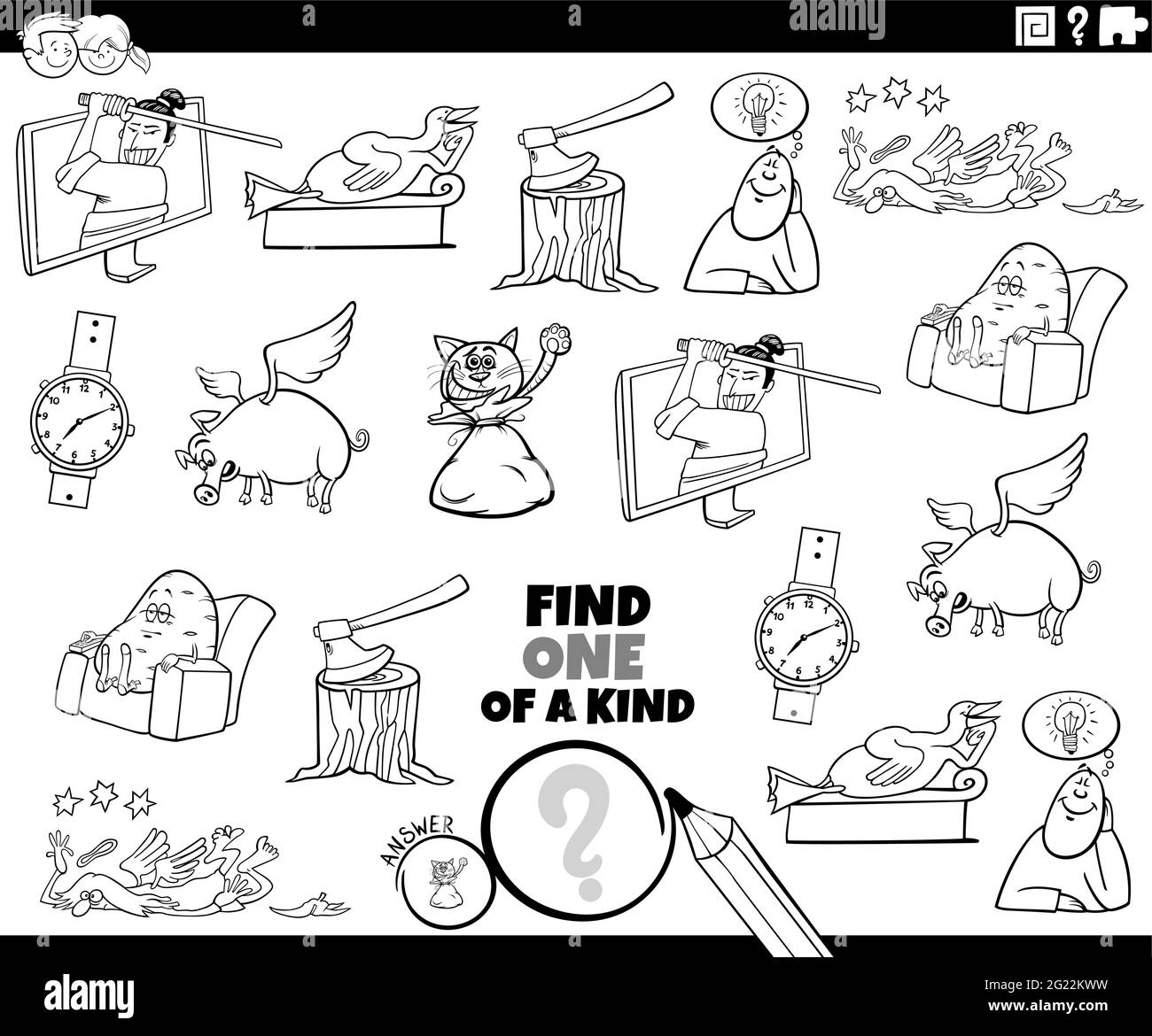 Couch Potato Cartoon Black And White