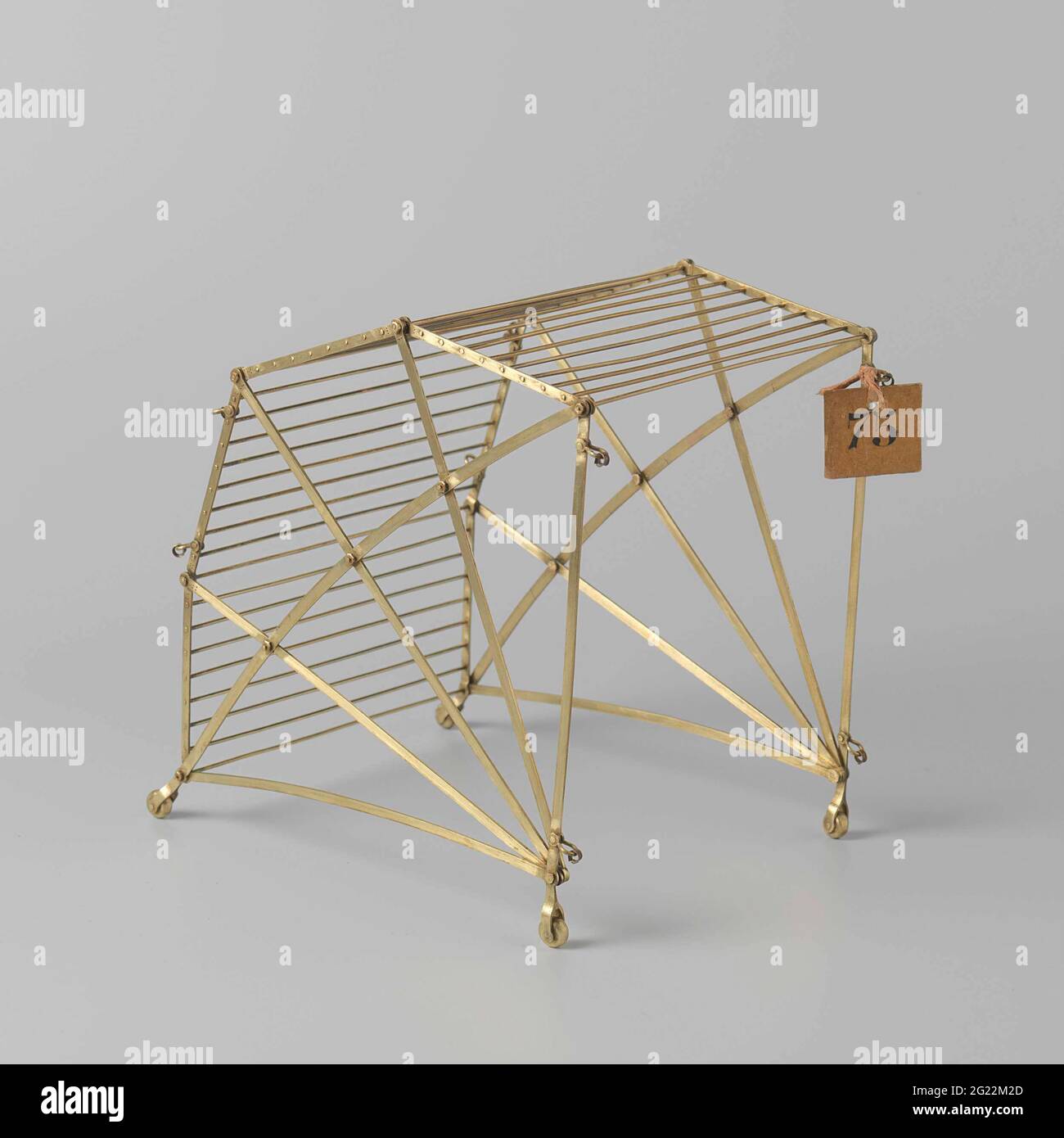 Model of An Apparatus for Cleaning Ships under water. Model of a basket ...