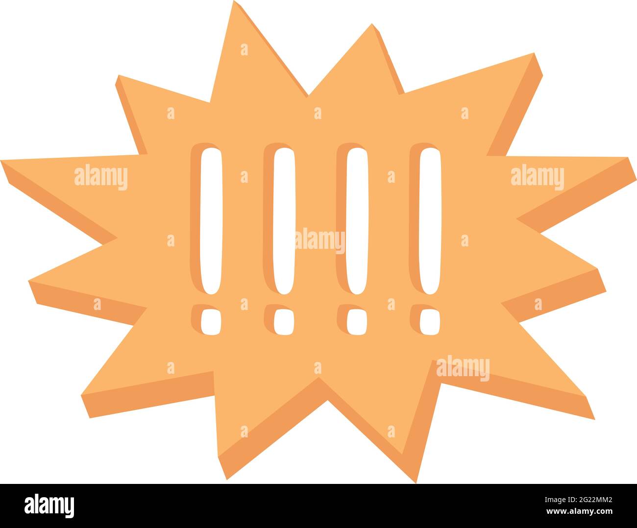 Attention chatting bubble icon, cartoon style Stock Vector Image & Art ...