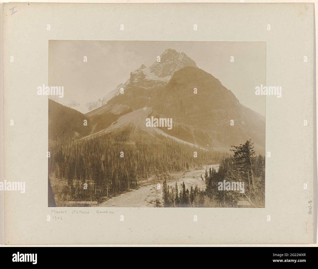 Face on Mount Stephen; Mount Stephen Stock Photo - Alamy