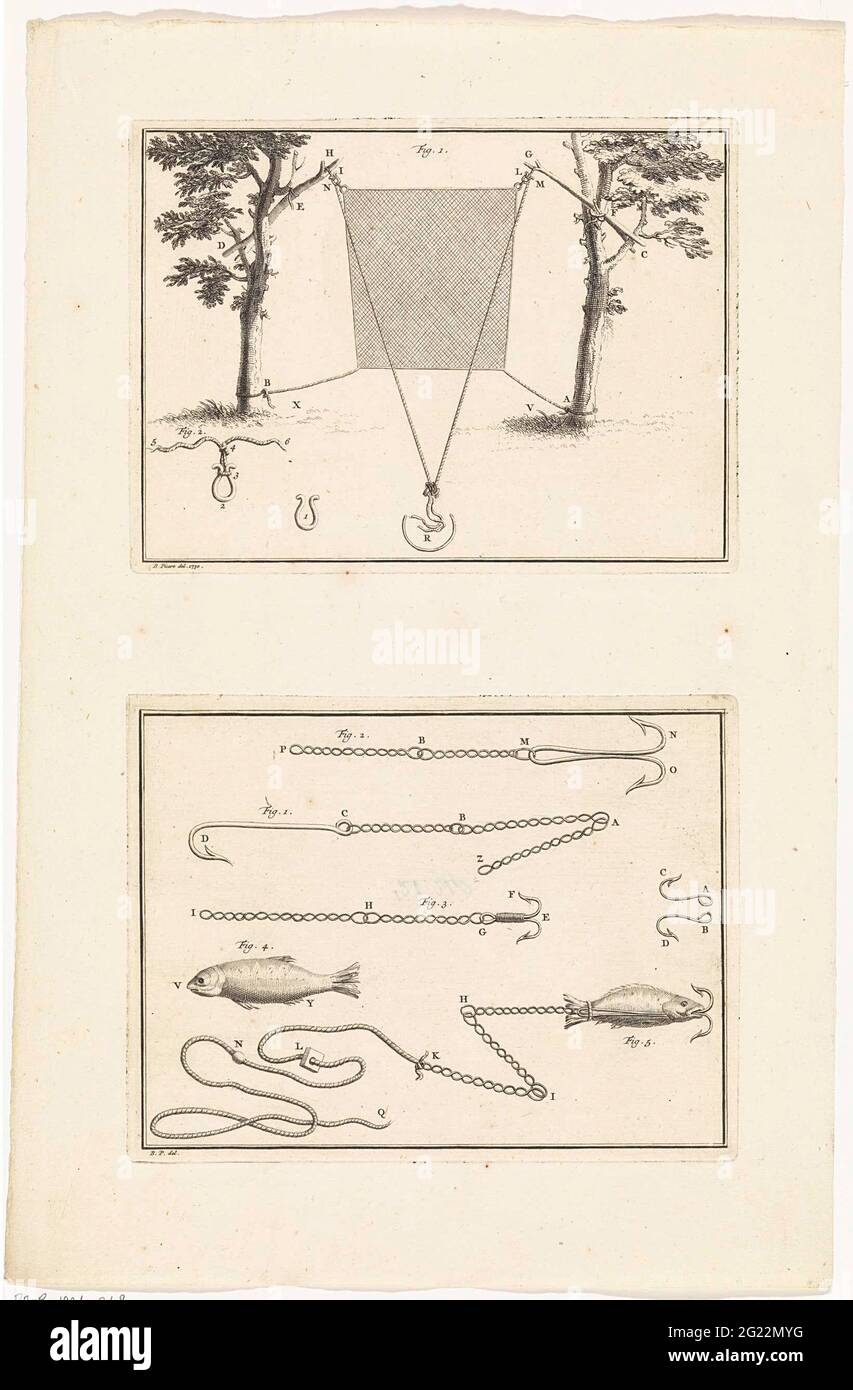 Just between two trees and fish hooks. Two performances on a leaf ...