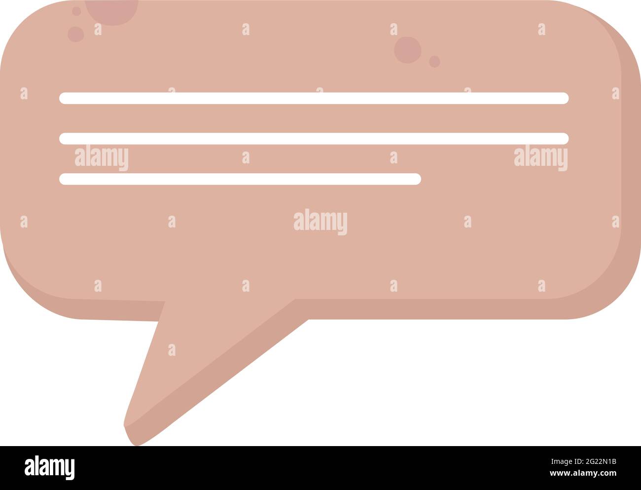 Social network chat message icon, cartoon style Stock Vector Image ...