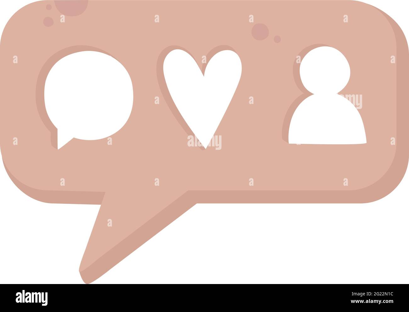 Social network chat icon, cartoon style Stock Vector Image & Art - Alamy
