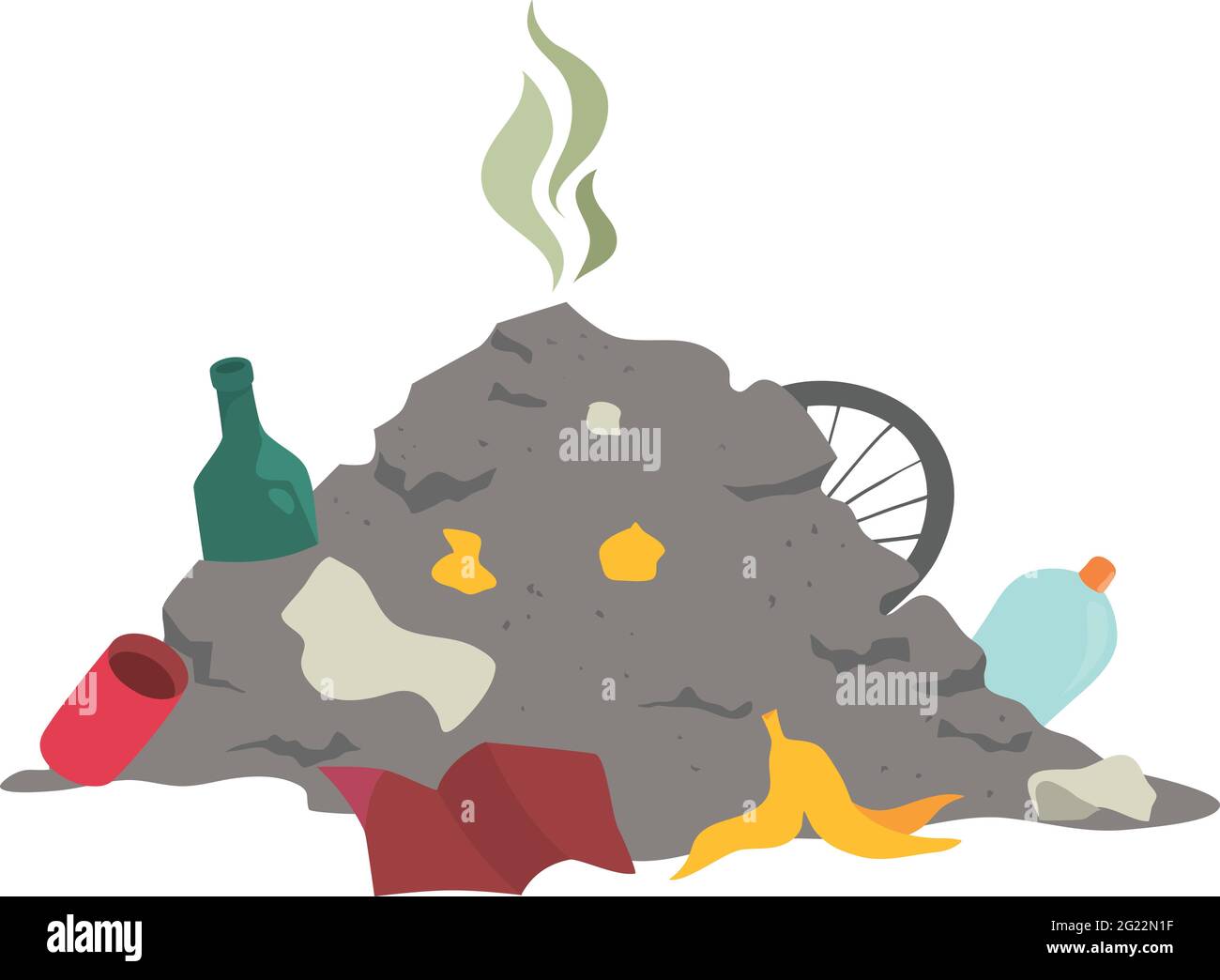 City garbage pile icon, cartoon style Stock Vector Image & Art - Alamy