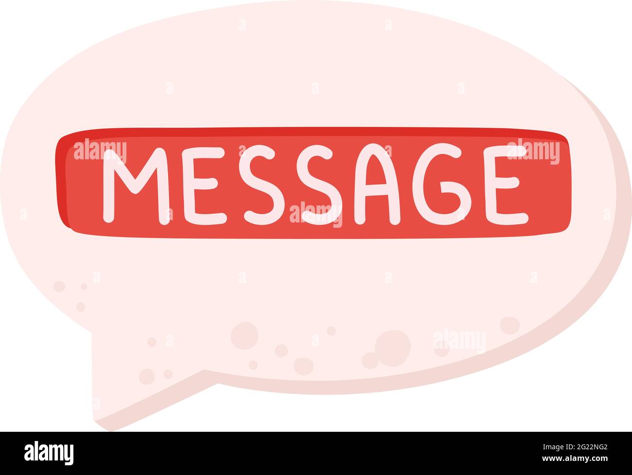Bubble chat message icon, cartoon style Stock Vector Image & Art - Alamy