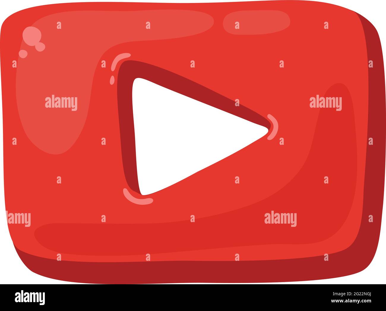 Play button icon cartoon style hi-res stock photography and images - Alamy