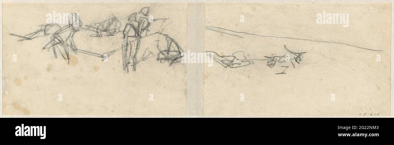 Sketch of a battlefield Stock Photo - Alamy