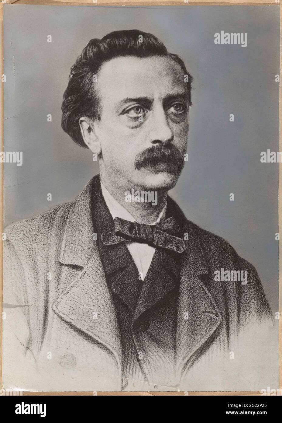 Portrait of multatuli. Portrait of multatuli, reproduction for ...