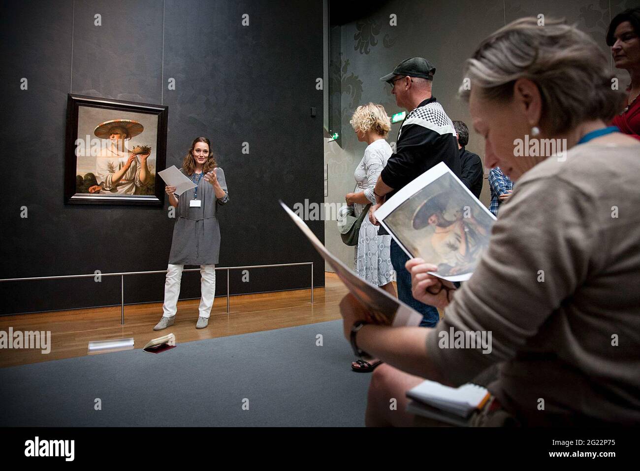 Restorator Erika Smeenk Holds Story On Hall With Girl With A Wide Hat ...