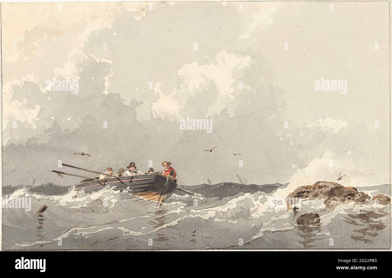 Rowing boat at sea Stock Photo - Alamy